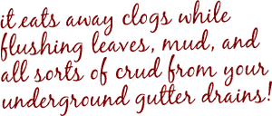 Clean Clogged Underground Gutter Drains Easily with Drain Water Rooter